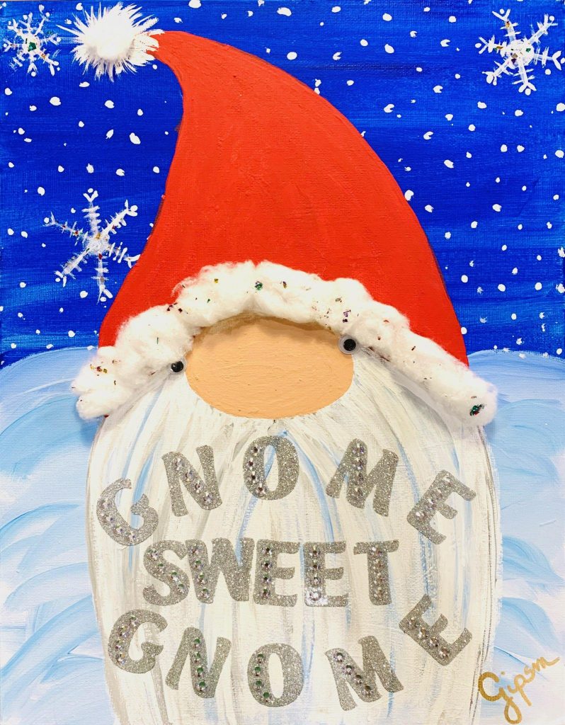 Winter Camp - Gnome Sweet Gnome Canvas - Burst of Butterflies