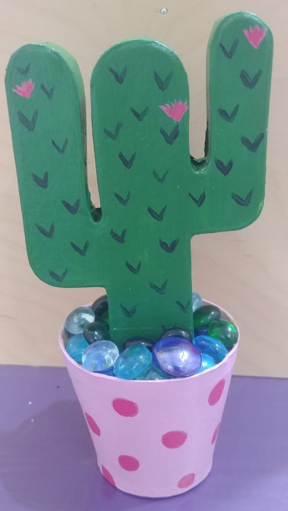 Craft Kit - Paper Mache Cactus Saguaro - Burst of Butterflies